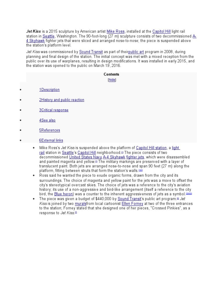 Jet Kiss Was Commissioned by | PDF