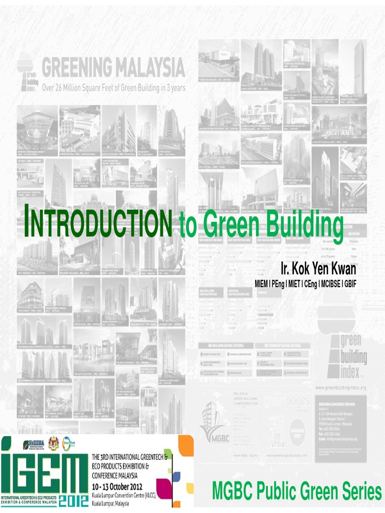 IGEM2012 - MGBC Introduction To Green Building (KYK) | PDF