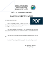 Barangay ID Sample Templates | PDF
