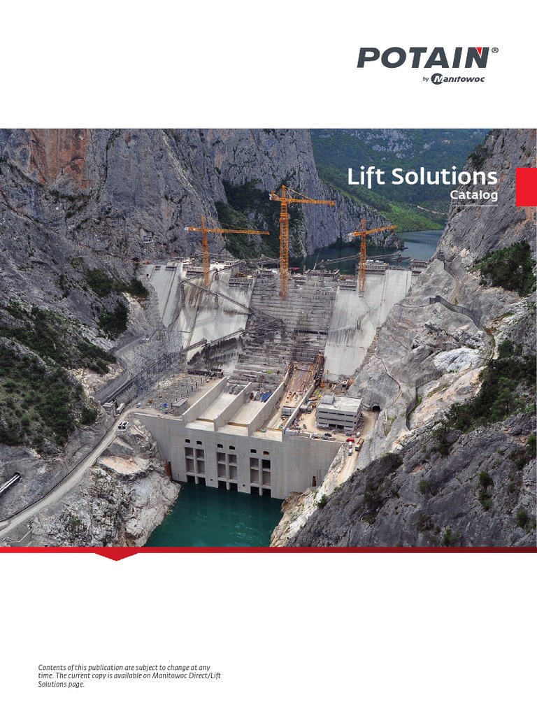 Potain Catalog | PDF | Crane (Machine) | Elevator