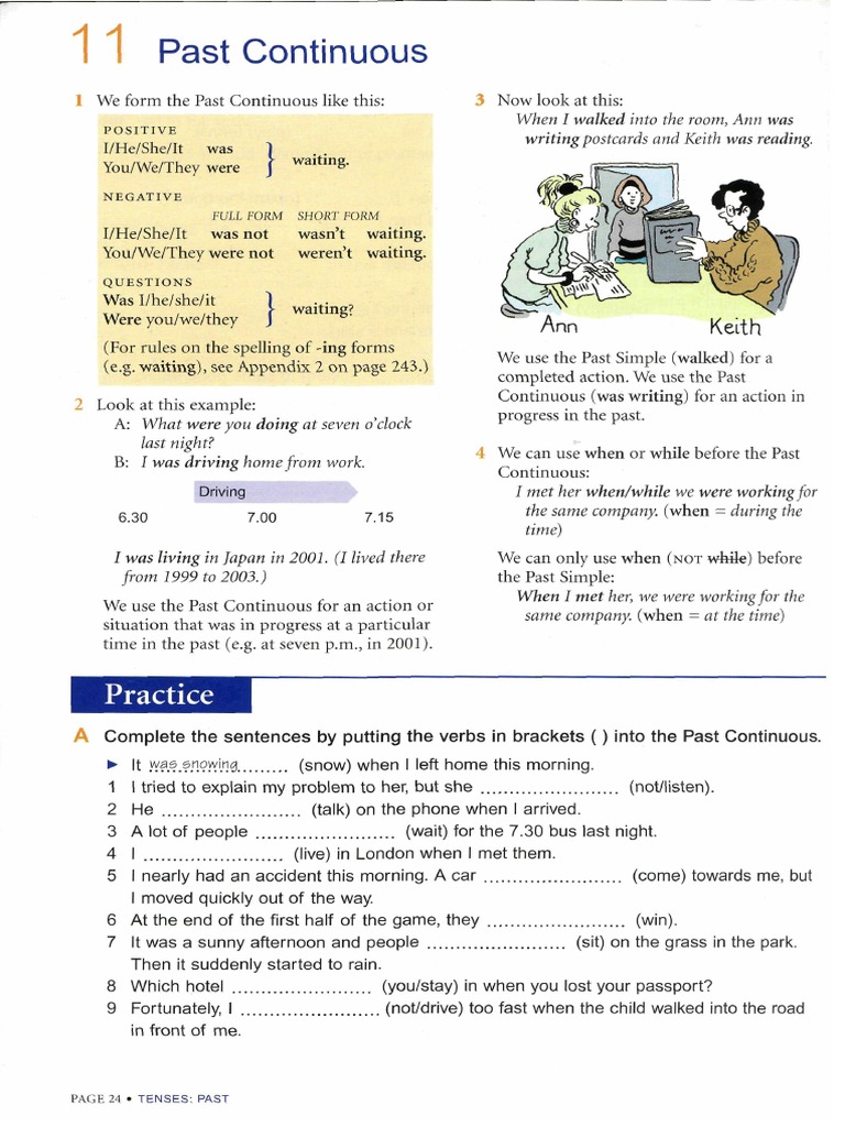 Past Continuous | PDF