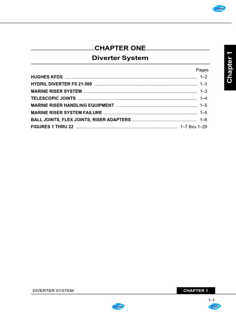Chapter One: Diverter System | PDF | Valve | Drilling Rig