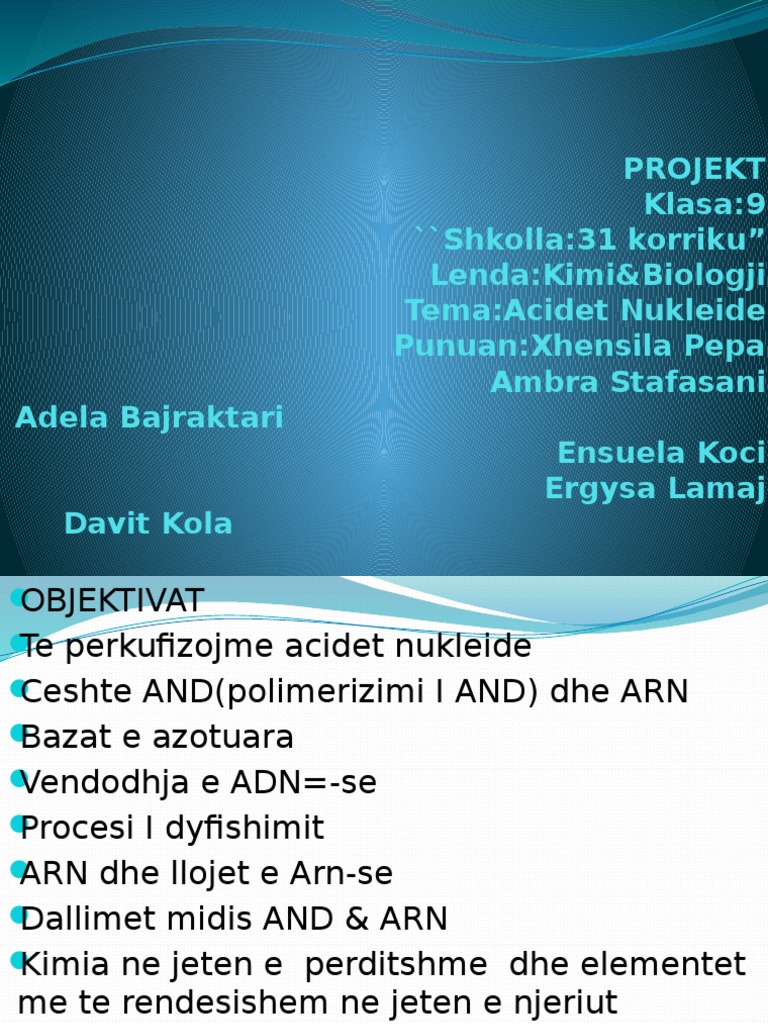Projekt Biologji | PDF