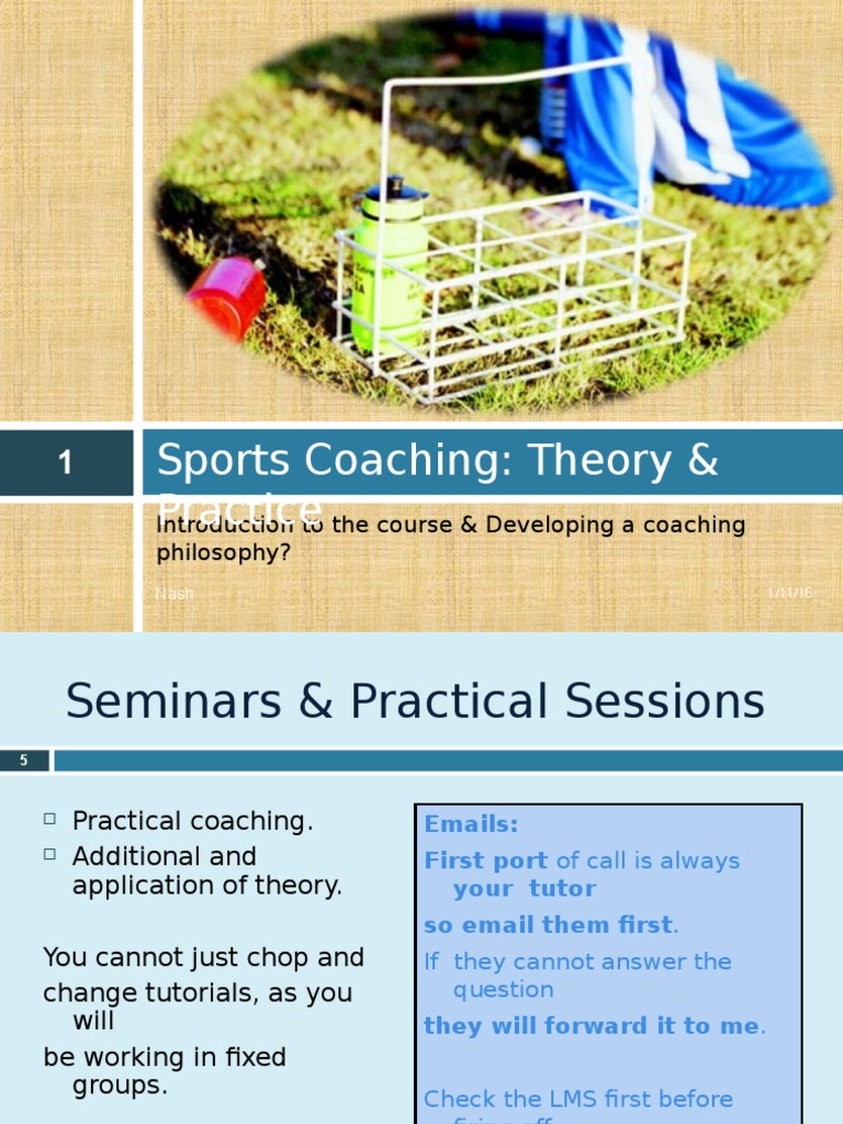 Sports Coaching: Theory & Practice: Introduction To The Course ...
