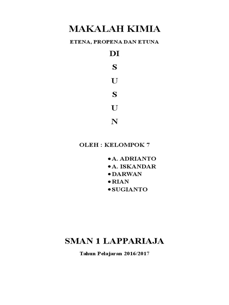 Etena, Propena Dan Etuna | PDF