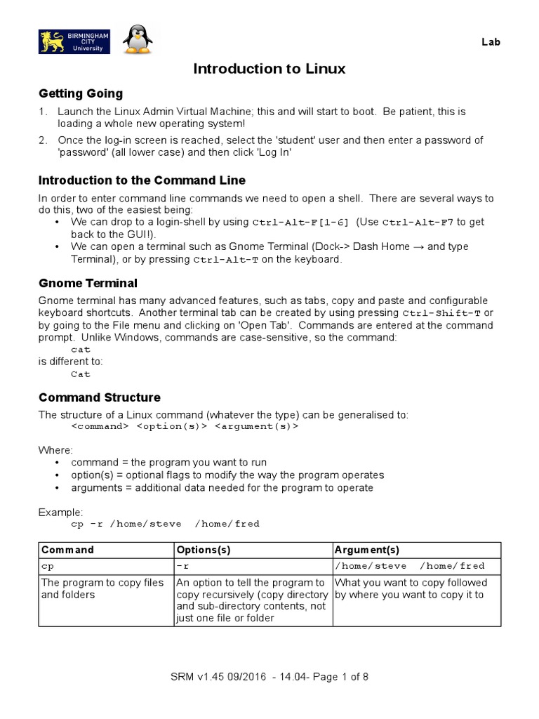 Introduction To Linux: Getting Going | PDF | Superuser | Command Line Interface
