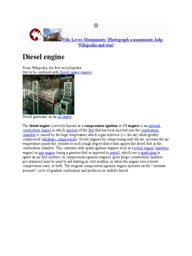 Diesel Engine | PDF | Diesel Engine | Internal Combustion Engine