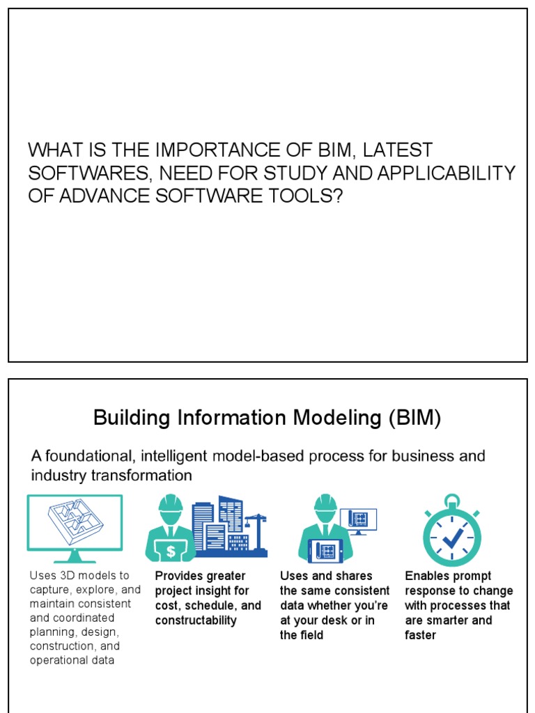 BIM and Latest Architectural Software | PDF | Building Information ...