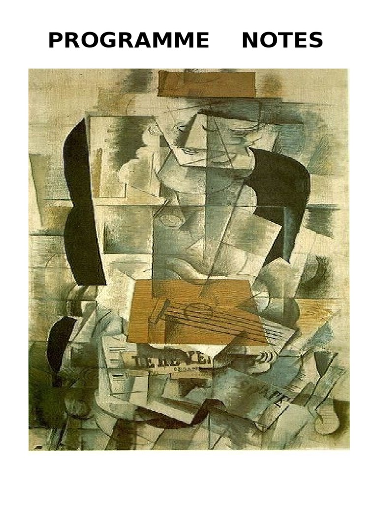 Programme Notes | PDF | Rhythm | Classical Music