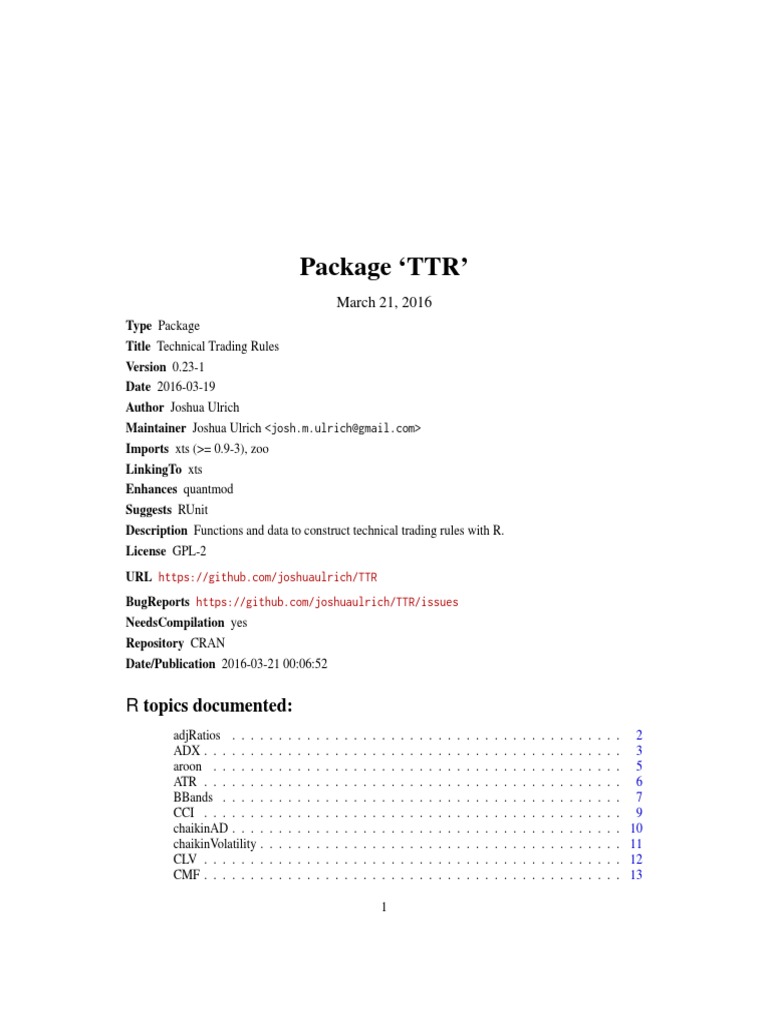 CodigosIndicadores TTR | Download Free PDF | Moving Average | Parameter (Computer Programming)