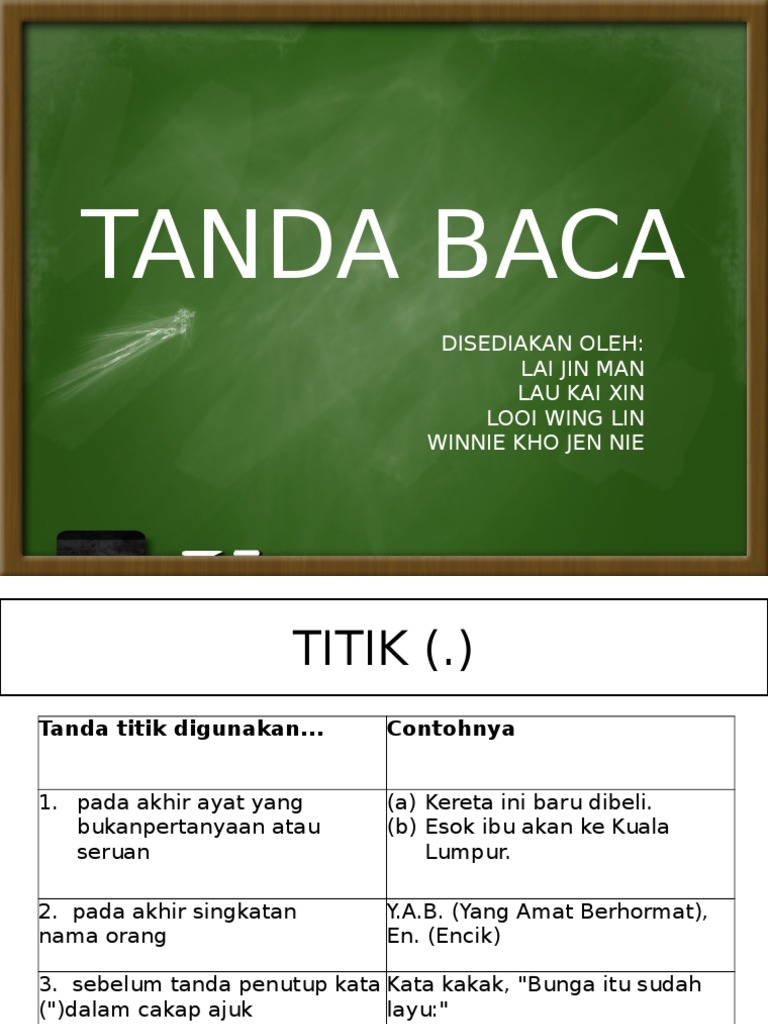Tanda Baca | PDF