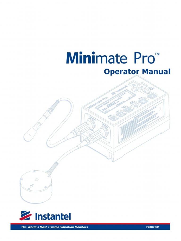 720U2301 Rev 07 - Minimate Pro Operator Manual | PDF | Battery Charger ...
