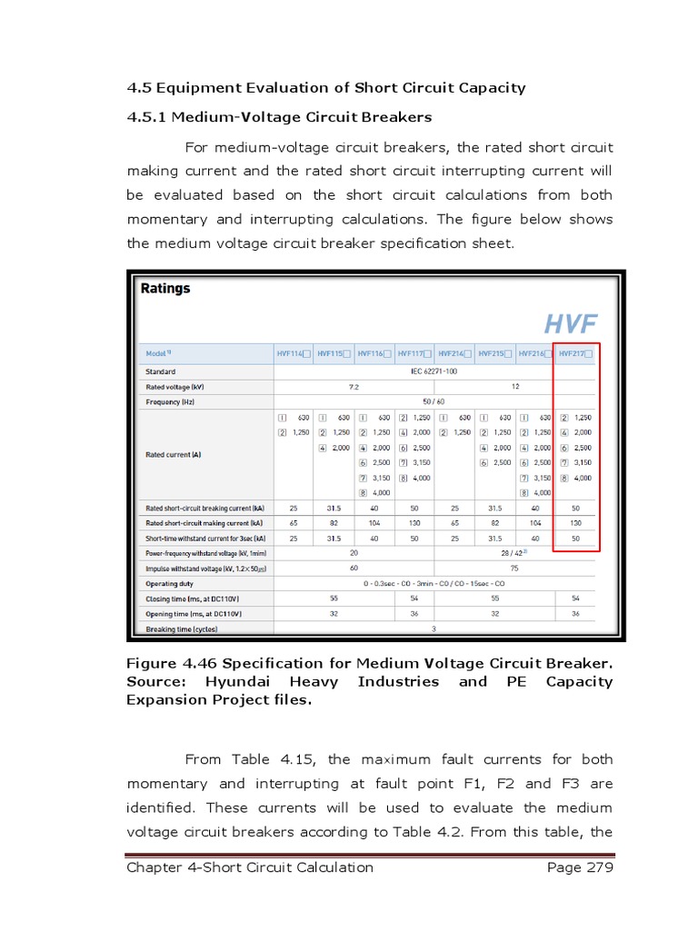 26-Chapter 4 Short Circuit Analysis Working-Equipment Evaluation | PDF ...