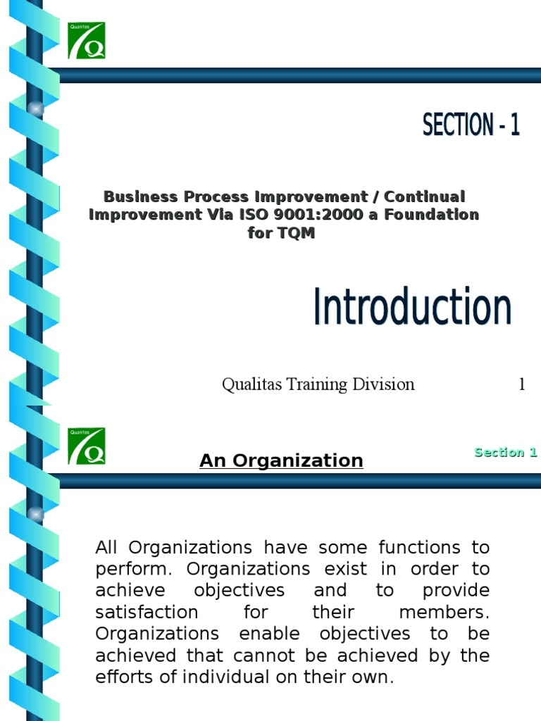 Qualitas Training Division Iss Ue 2 - 20 May 2002 1 | PDF | Business ...
