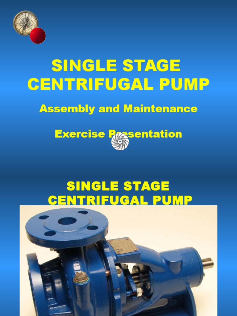 Single Stage Centrifugal Pump: Assembly and Maintenance Exercise ...