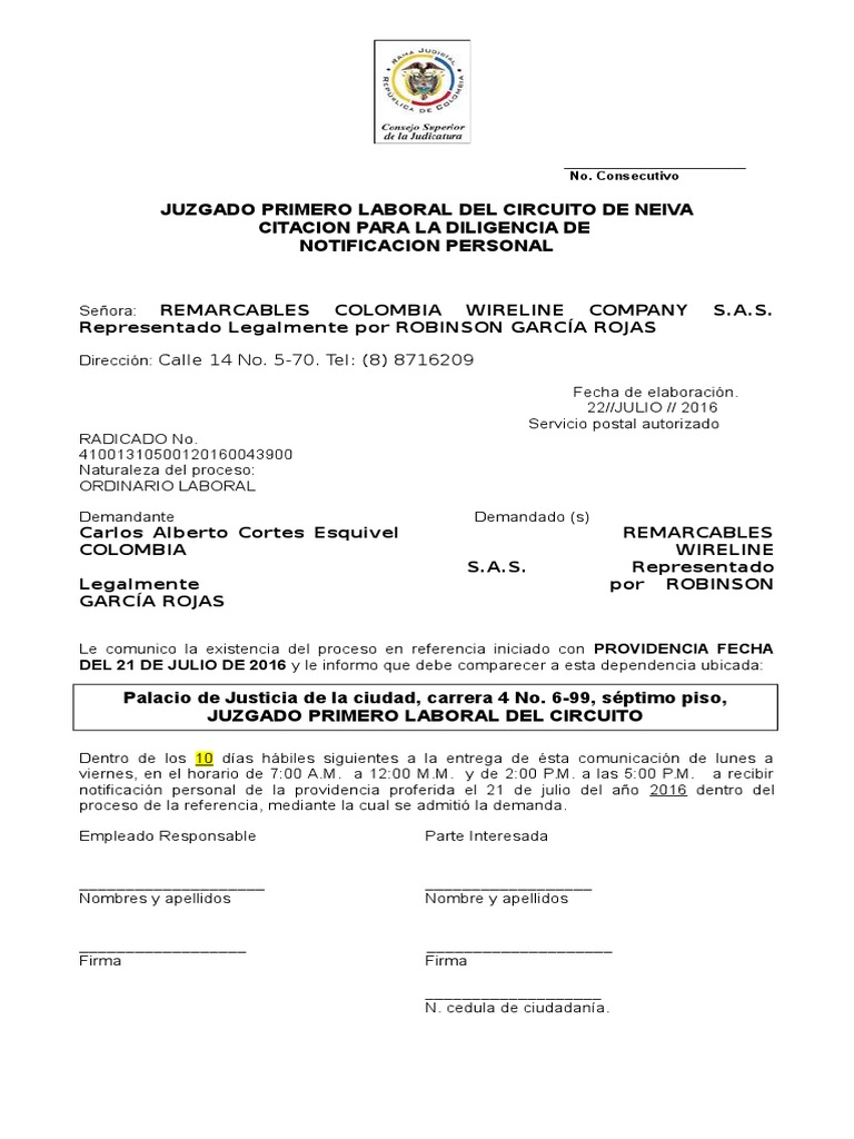 70 Formato de Citacion para Notificacion Personal | PDF | Gobierno 70 Formato de Citacion para Notificacion Personal | PDF | Gobierno