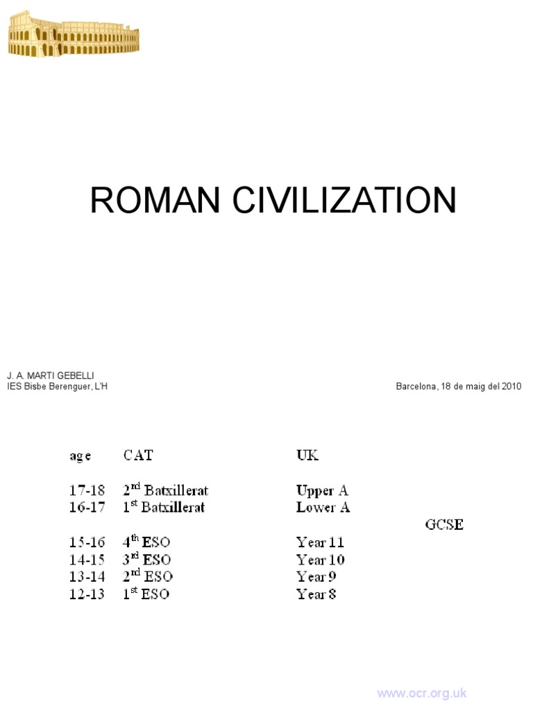 Roman Civilization Study Guide | PDF