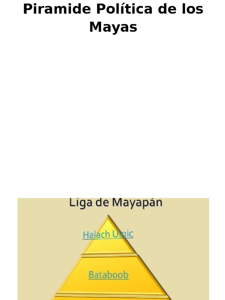 Piramide Politica de Los Mayas Imagen | PDF