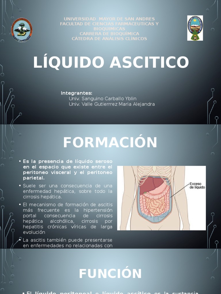 LÍQUIDO ASCITICO.pptx | Medicina | Enfermedades y trastornos