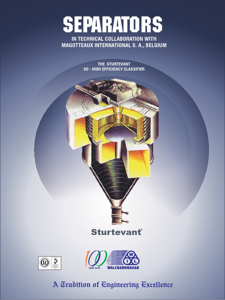 WIL Cement Separators Brochure PDF | PDF | Mill (Grinding) | Mechanical Fan