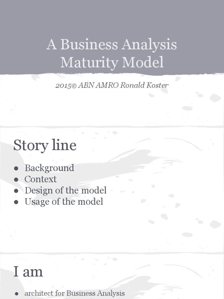 Business Analysis Maturity Model | PDF | Business Analysis | Business ...