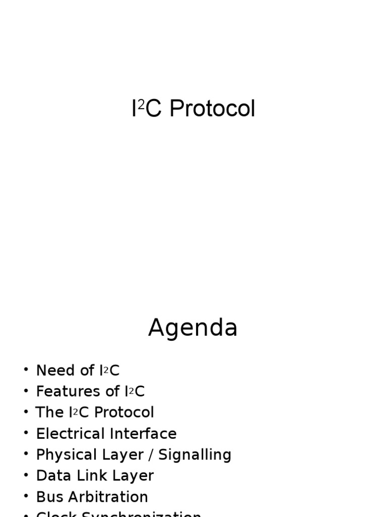 I2C Protocol | Download Free PDF | Data Transmission | Communications ...