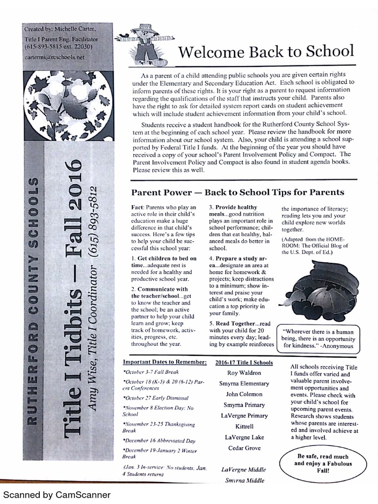 Title 1 Tidbits | PDF