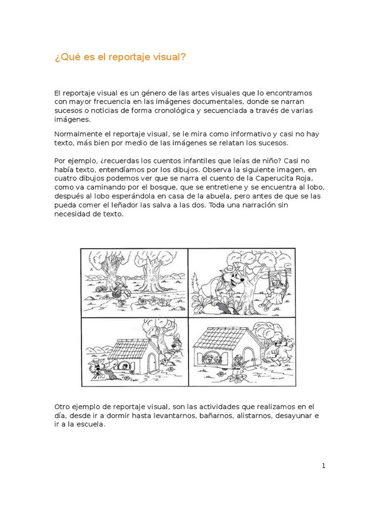Qué Es El Reportaje Visual