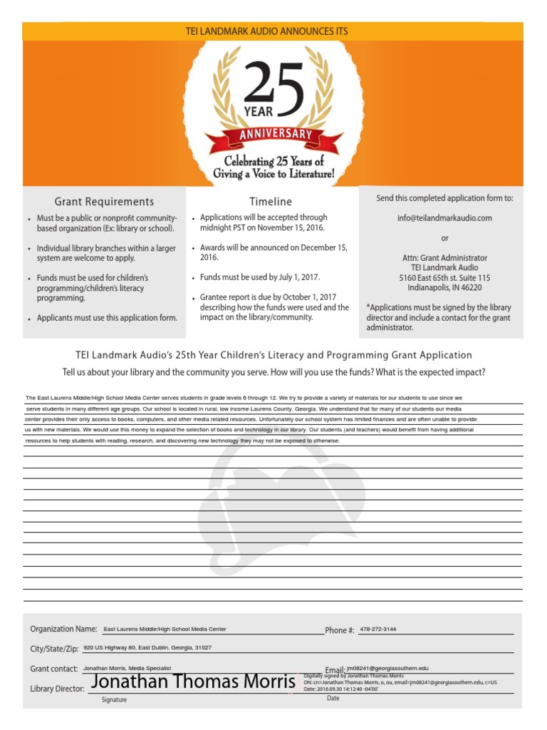 Grant Application | PDF