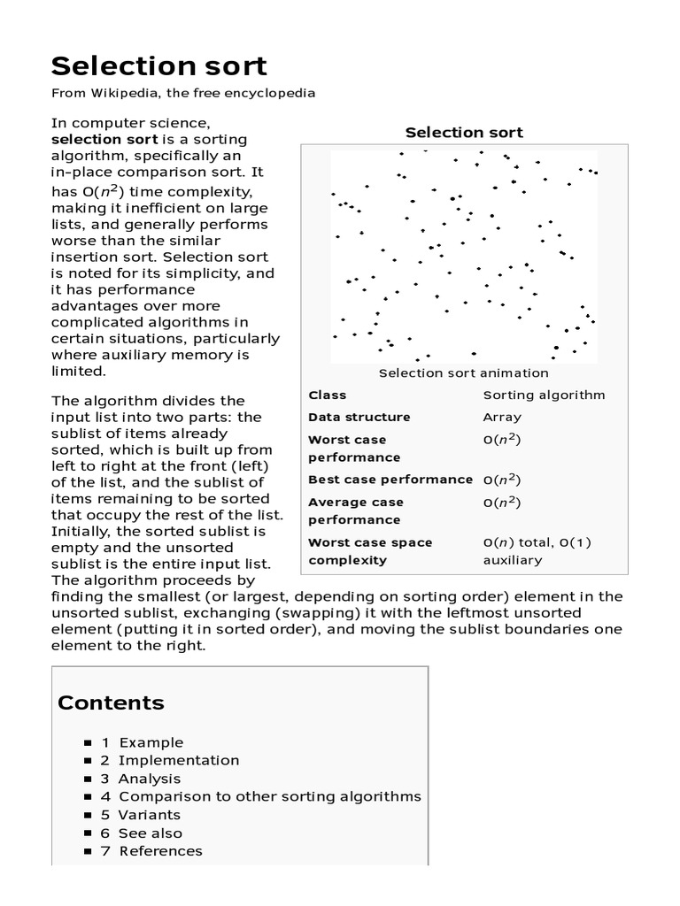 Selection Sort Algorithms Algorithms And Data Structures