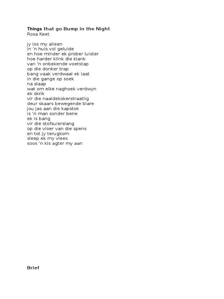 Afrikaans Gedigte | PDF