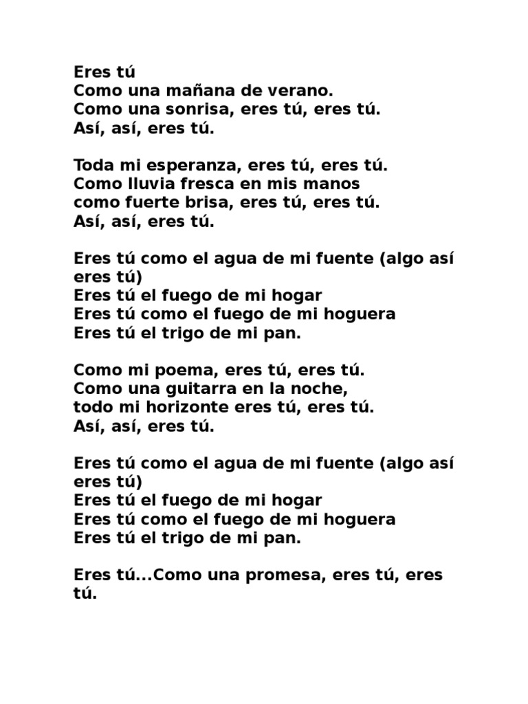 Eres Tú | PDF