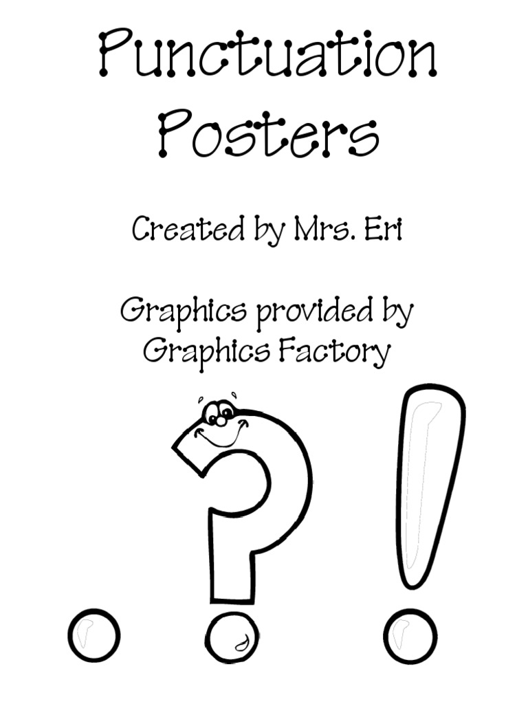 Basic Punctuation Posters | PDF