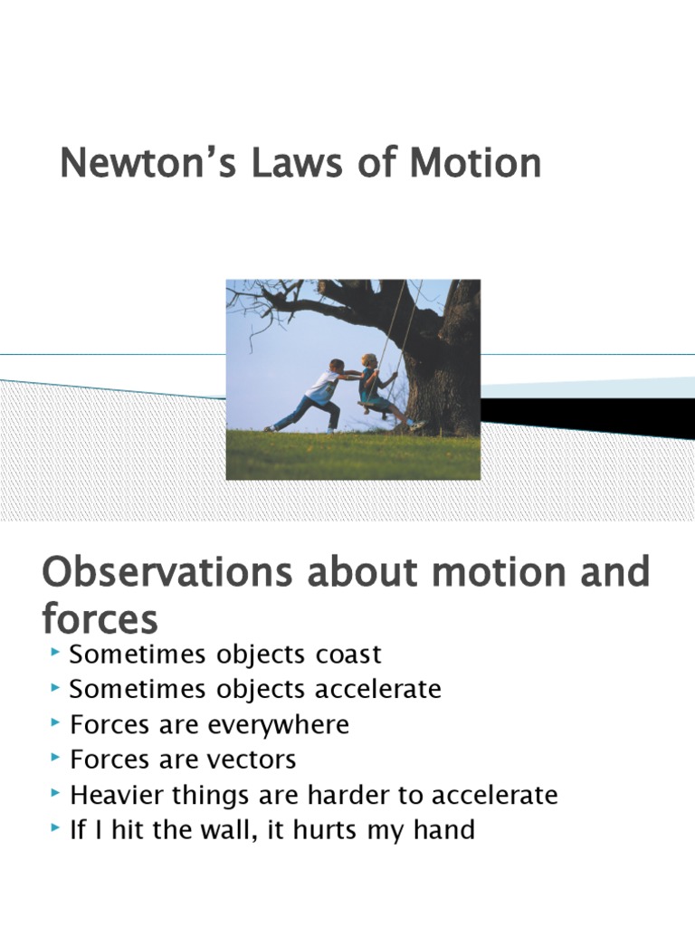 Newtons Laws of Motion.pdf | Force | Newton's Laws Of Motion