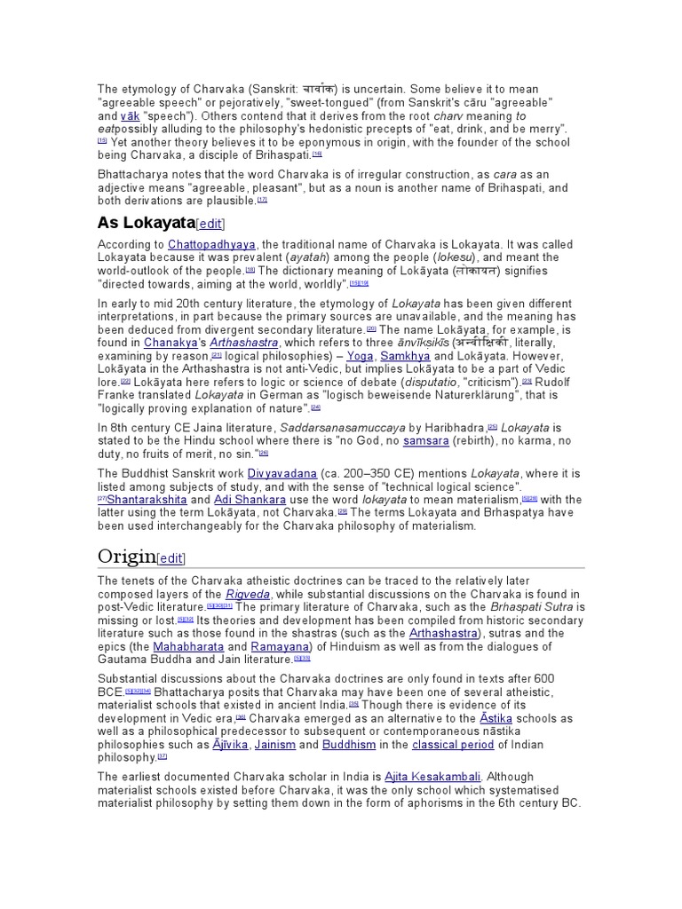 Carvaka | Download Free PDF | Indian Religions | Indian Philosophy