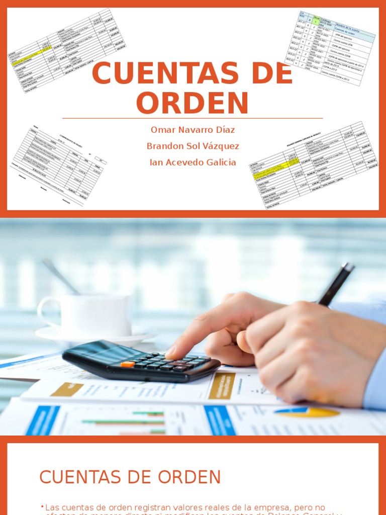 Cuentas de Orden, Contabilidad | Contabilidad | Business