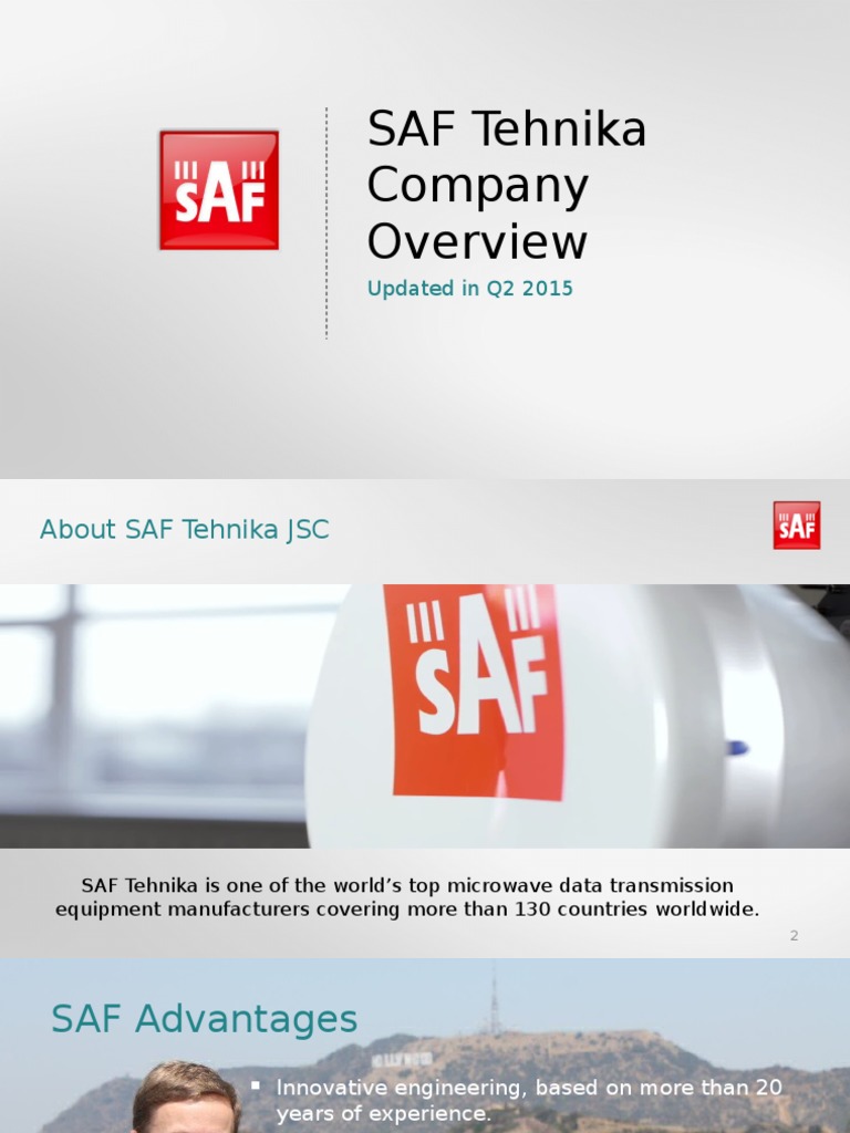 SAF Tehnika Company: Updated in Q2 2015 | PDF