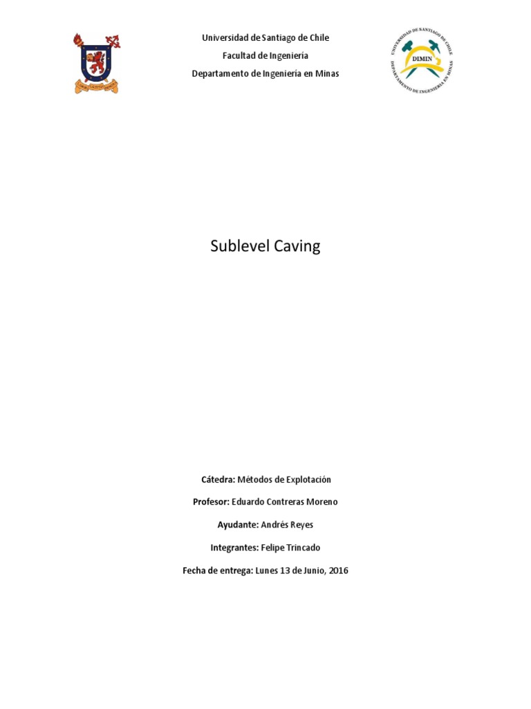 Sublevel Caving | PDF | Minería | Industrias