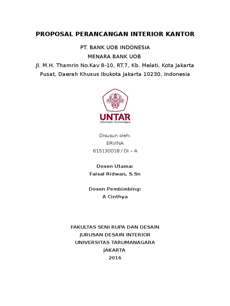 Proposal Perancangan Kantor | PDF