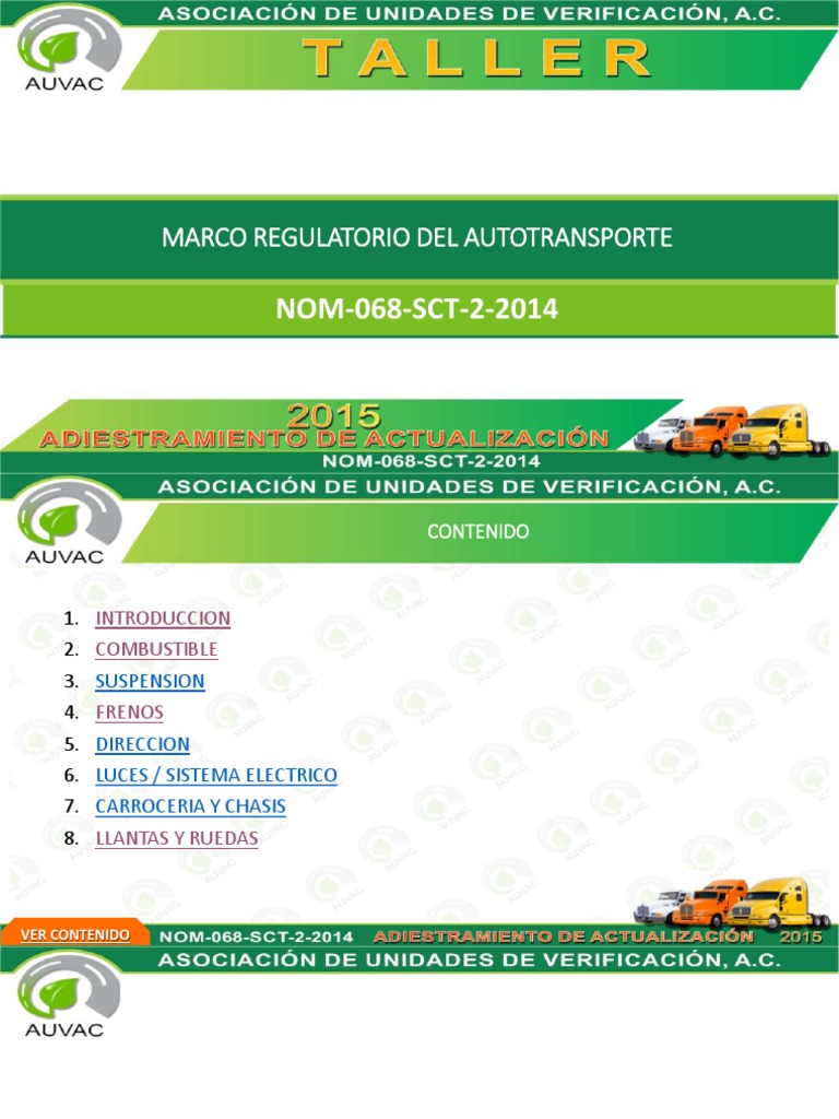Taller Auvac 068 | PDF | Eje | Suspensión (Vehículo)