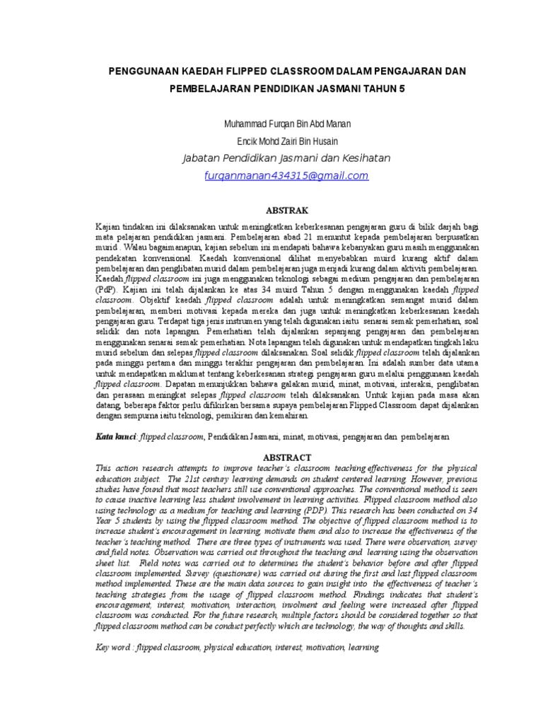 ARTIKEL KAJIAN (Flipped Classroom) | PDF