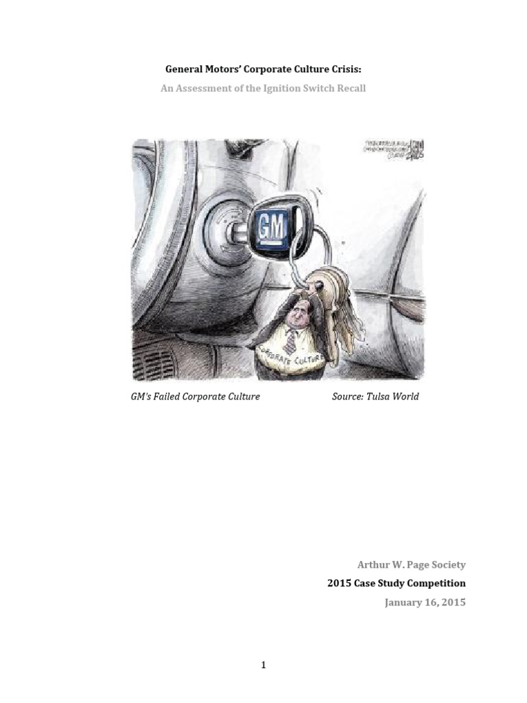 General Motors Case Study 2015 PDF | PDF | General Motors | Vehicle ...