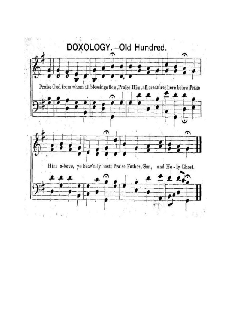 Doxology Free Sheet Music | PDF