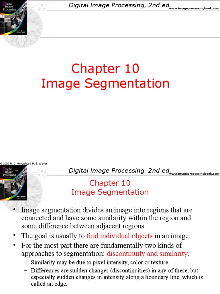 Chapter 10 | PDF | Image Segmentation | Mathematical Concepts
