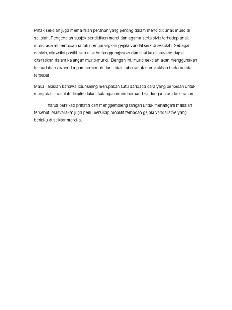 Pihak Sekolah Juga Memainkan Peranan Yang Penting Dalam Mendidik Anak ...