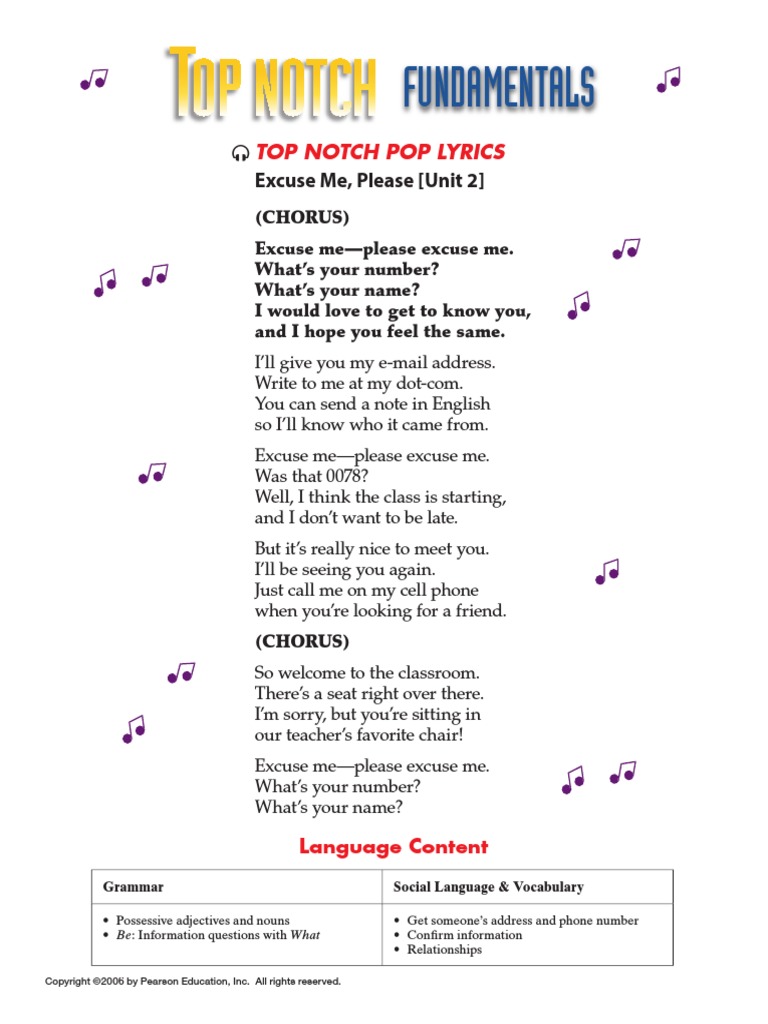 Excuse Me Please | PDF