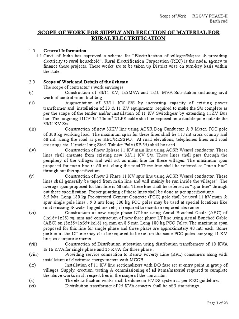 (3) Scope of work | Electrical Substation | Insulator (Electricity)