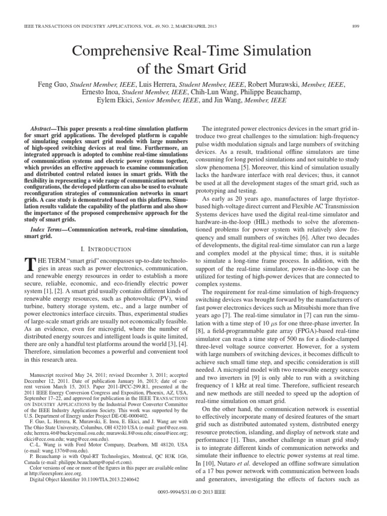 Comprehensive Real | PDF | Smart Grid | Computer Network