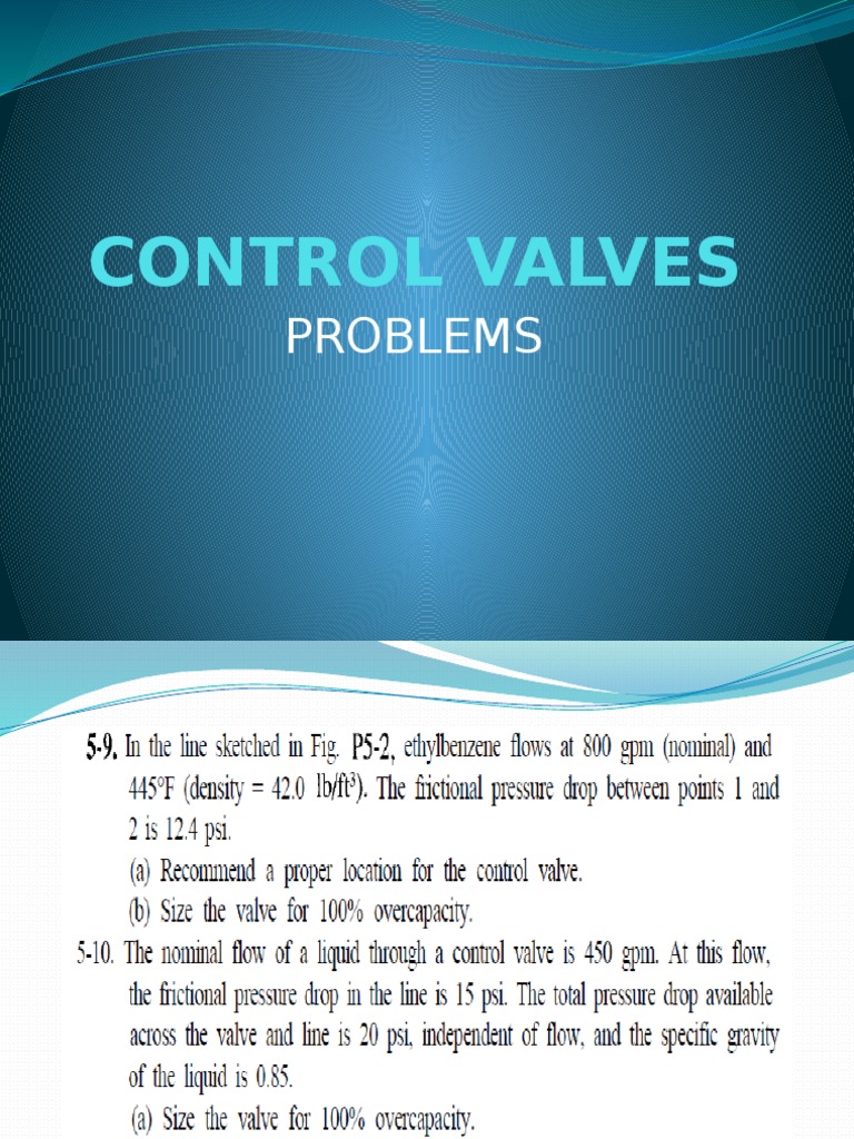 Control Valves Problems | PDF