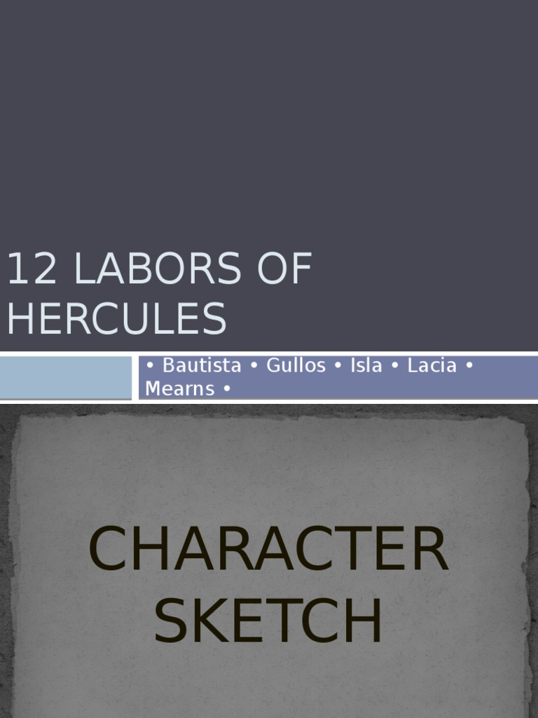 Overview of Hercules' Twelve Labors | PDF | European Mythology ...